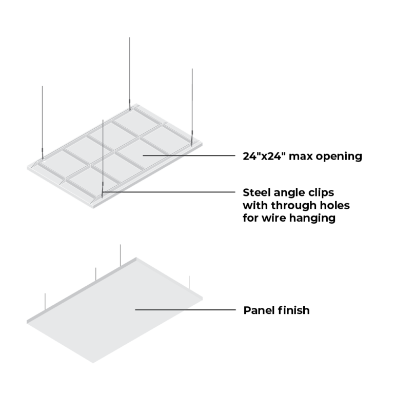 Reflective Acoustical Cloud Panels for Open Spaces | Conwed